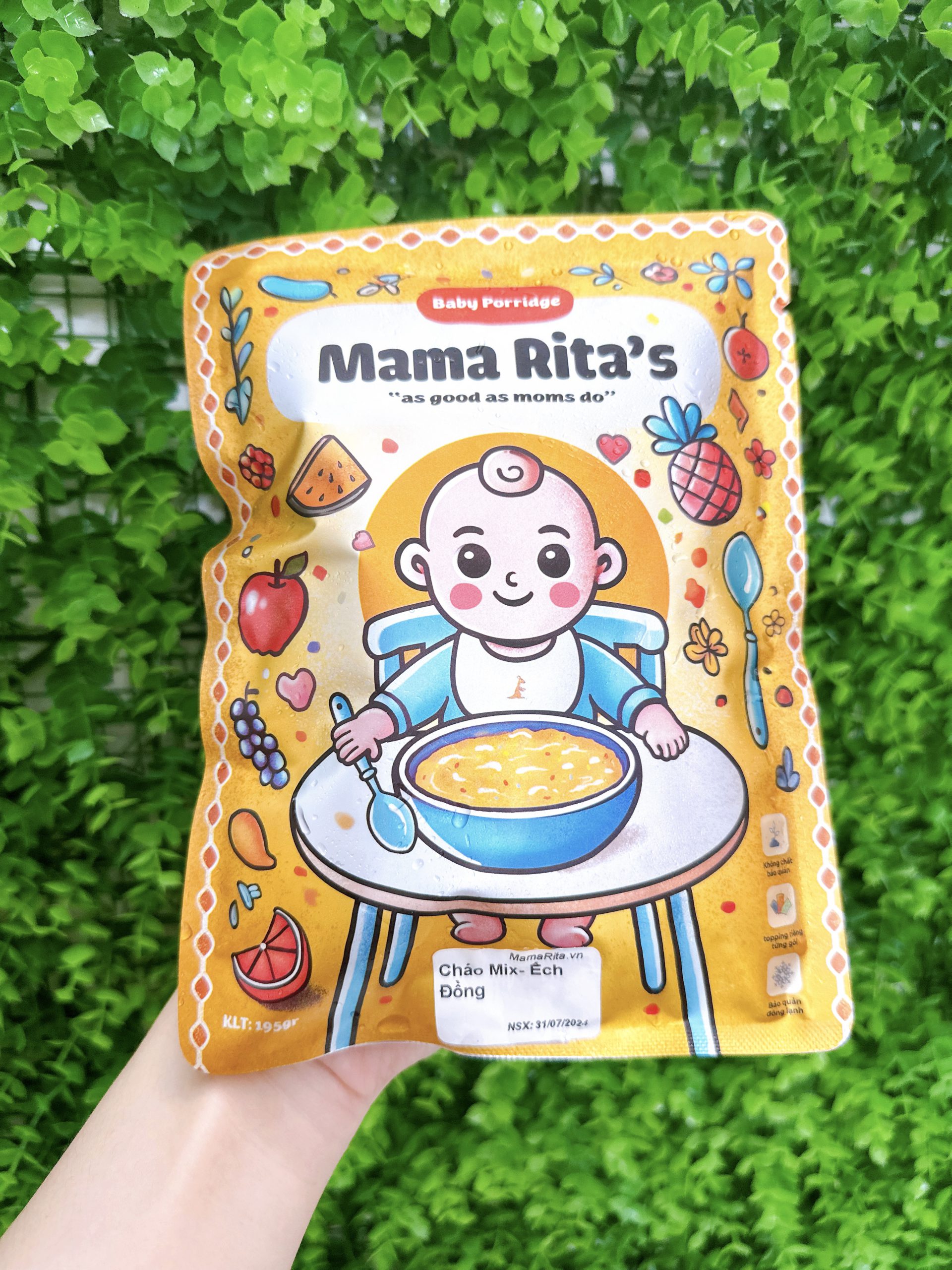 Cháo Gói Mix- Thịt Heo – Mama Rita's