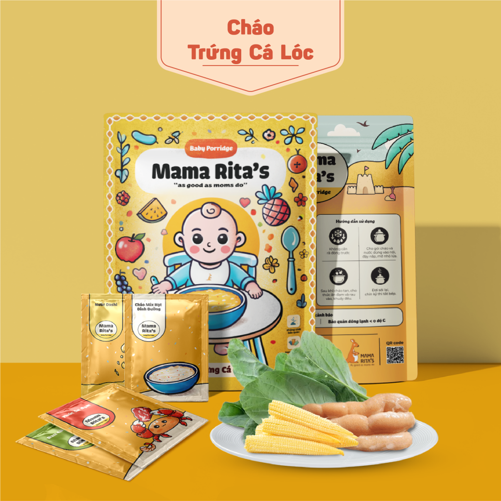 Cháo Mix-Trứng Cá Lóc – Mama Rita's